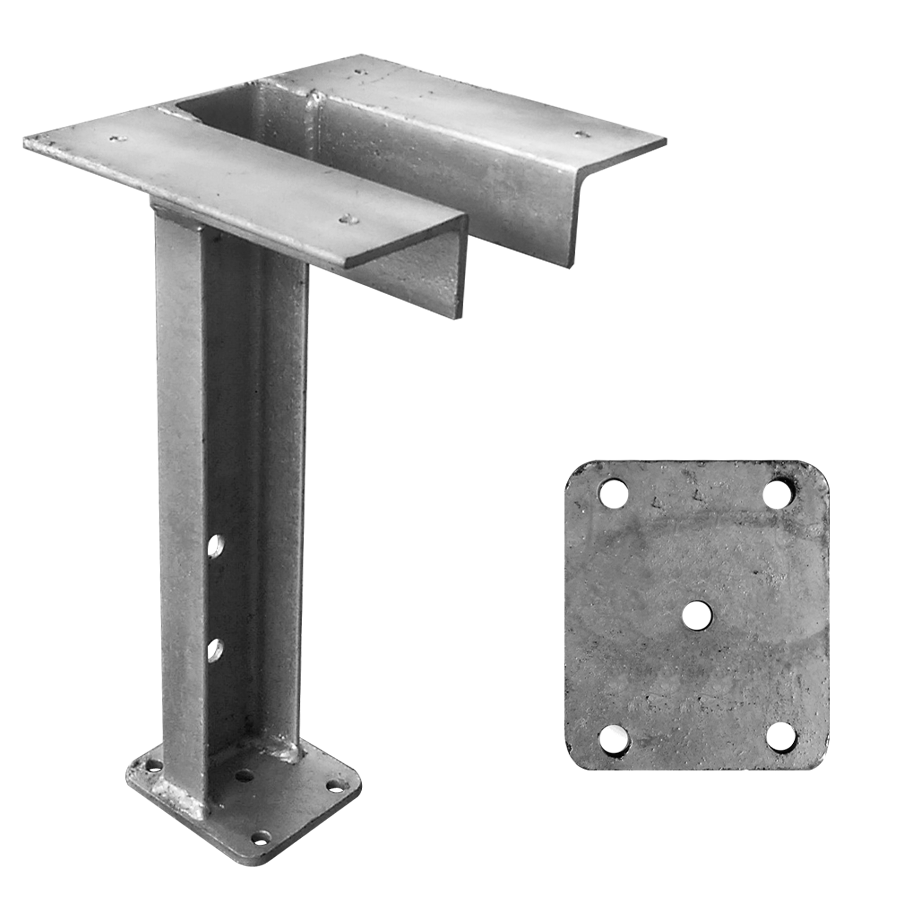 Continental Trailers Carolina Skiff Bow Stop, Galvanized, 3" Post ...