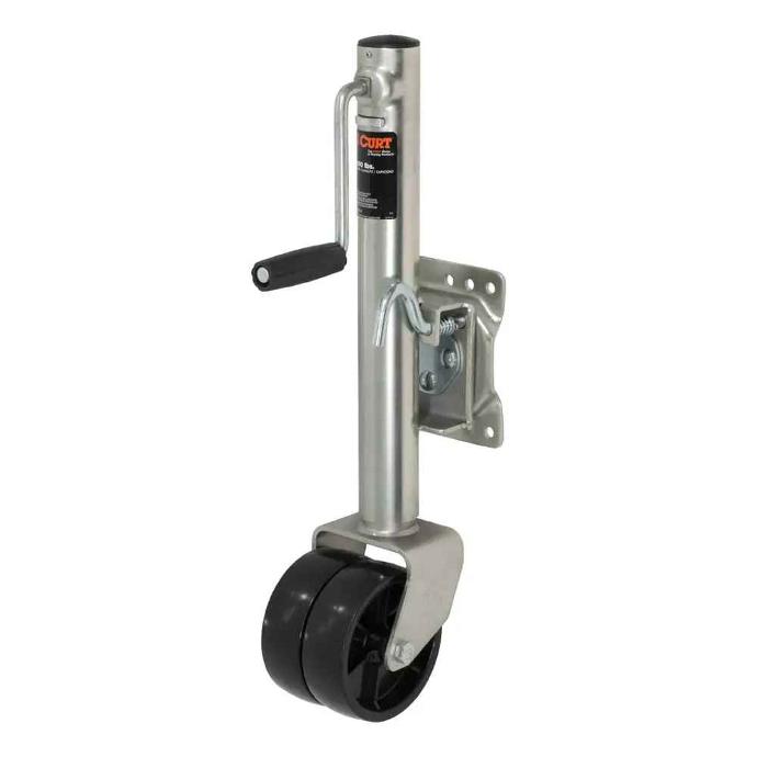 Curt Marine Swivel Jack, Twin Wheel, 1500#, 10" Lift (Alternative to F2 ...